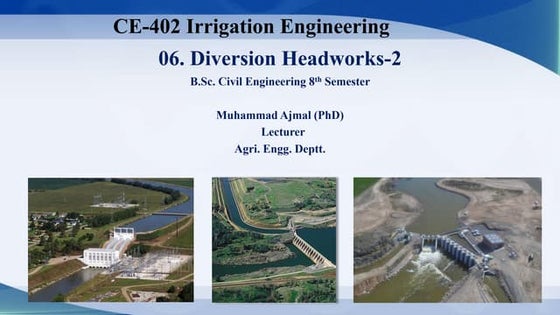 Headworks and barrages in pakistan | PDF | Geography | Science
