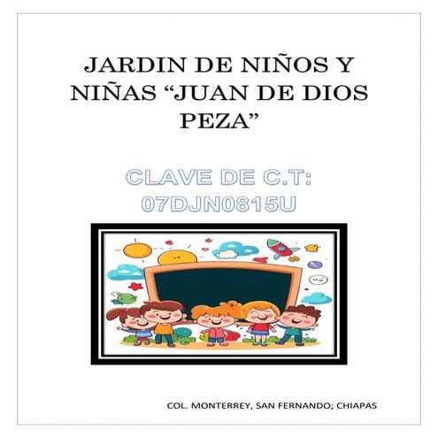 portada para documentos de fin de ciclo escolar | DOCX