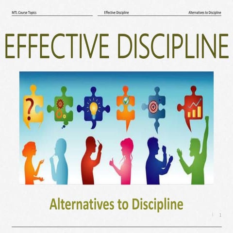 Alternatives to Discipline | PPTX