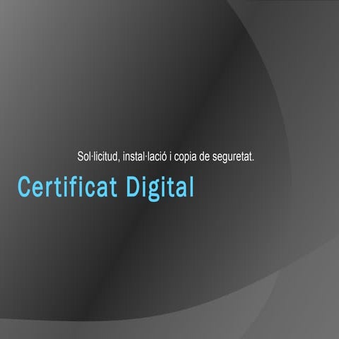 Certificat digital | PDF