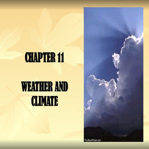 06 Chapter 11 Weather Climate | PPT