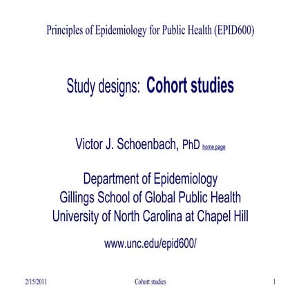 06 cohort studies | PPT