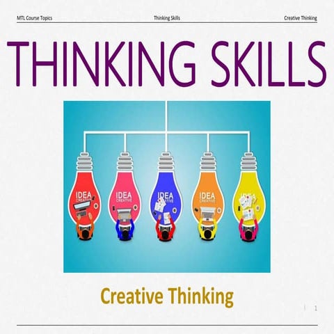 Creative Thinking | PPT
