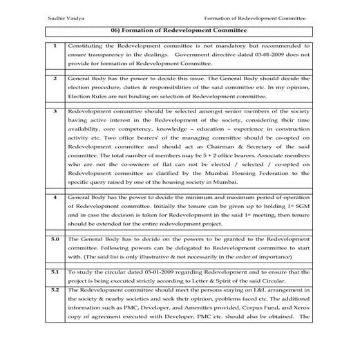 06 formation of redevelopment committee | PDF