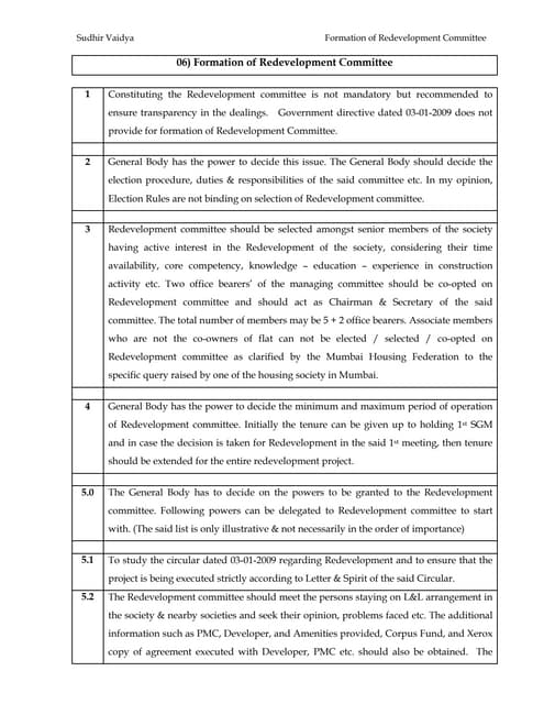 Redevelopment under dcpr 2034 regulation section 33(7),33(7)a & 33(7)b ...