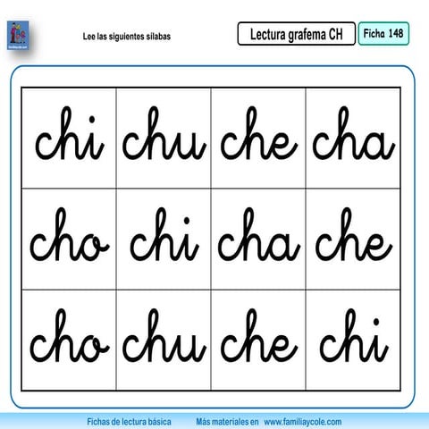 06 lectura-silabas-ch-k-q-g-x | PDF