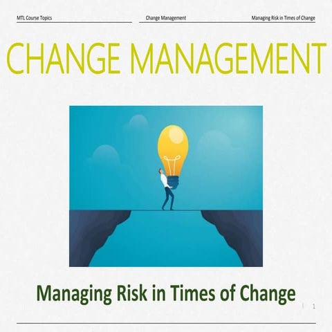 Managing Risk in Times of Change | PPT
