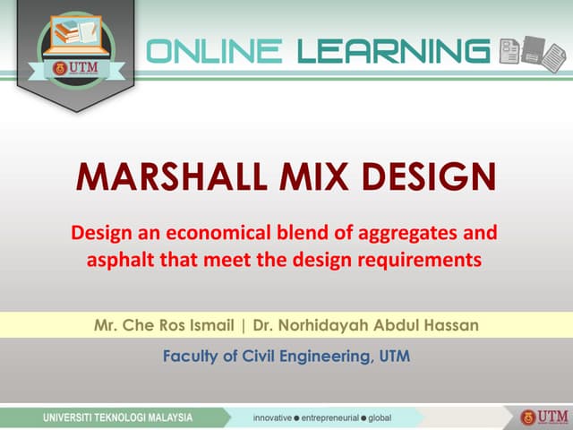 Marshall Mix Design: Lab Report | PDF