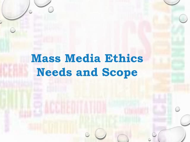 Journalism ethics | PPT