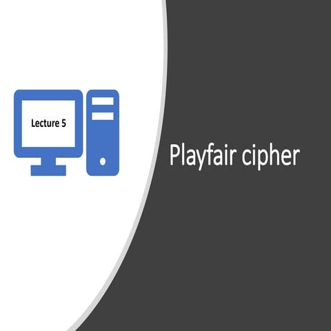 06 - Playfair cipher lets learn cryptography together | PDF