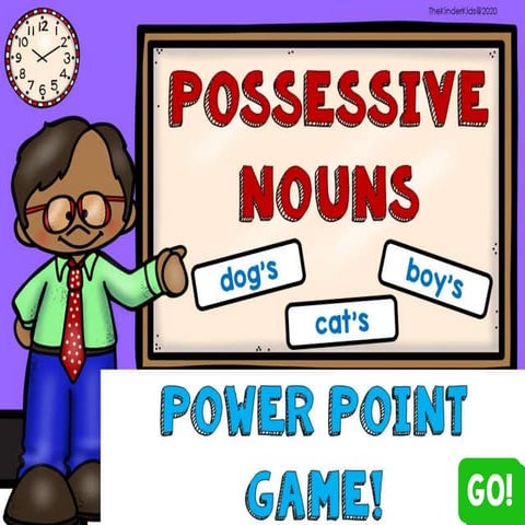 Possessive Nouns PowerPoint Game Grade x | PPTX