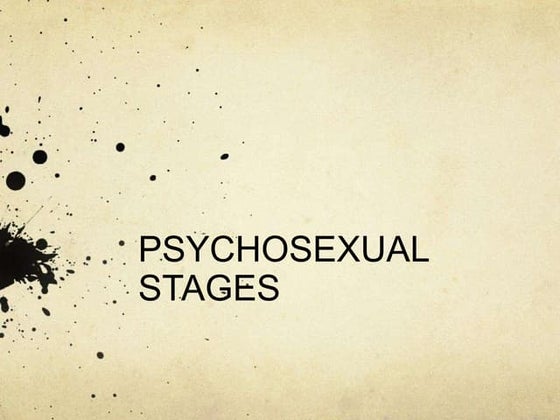 Freud's psychosexual development | PPT