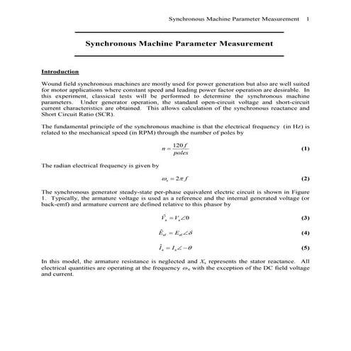 06 -synchronous_machine_parameter_measurement | PDF
