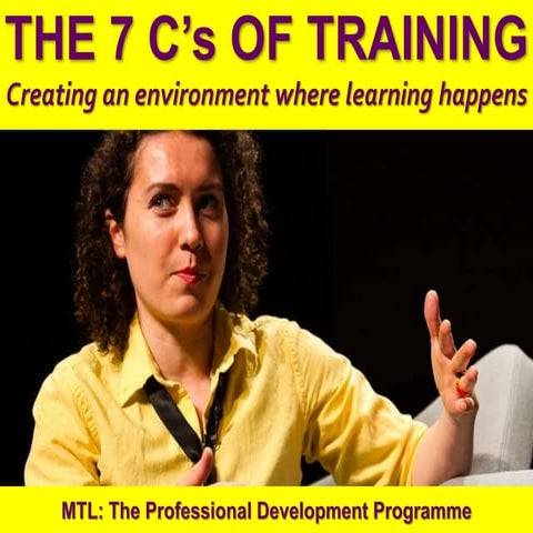 The 7 C's of Training | PPTX