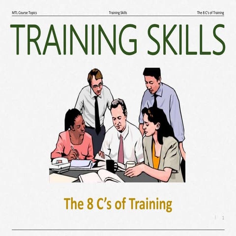 The 8 C's of Training | PPT