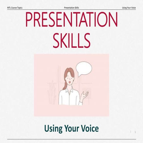Using Your Voice | PPTX