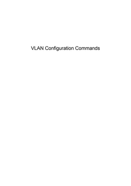 06 Vlan Configuration Commands Pdf