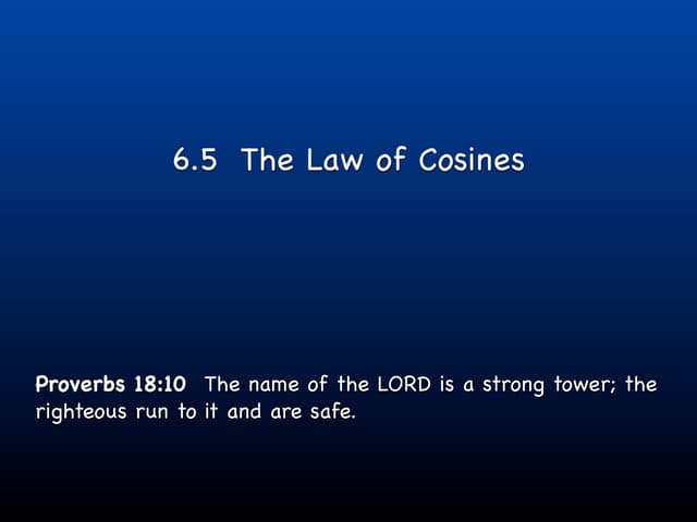 Law of cosines | PPT