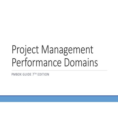 Project Management Domains for PMP Exam 7th Edition | PPT
