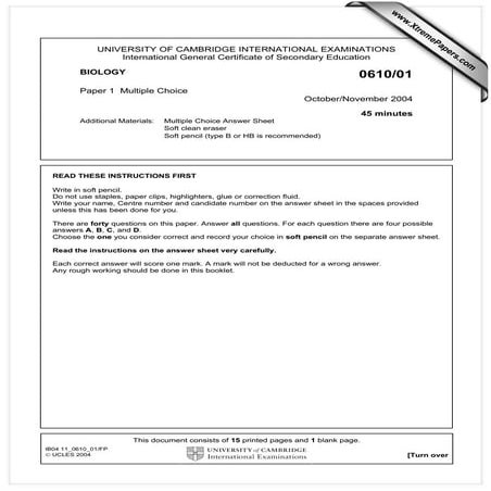 0610 w04 qp_1 | PDF | Lung and Respiratory Health | Diseases and Conditions