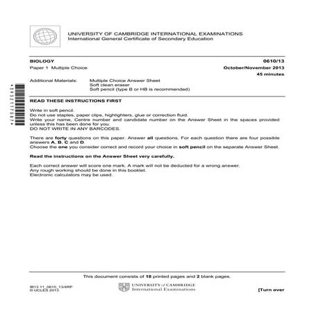 0610 w13 qp_13 | PDF