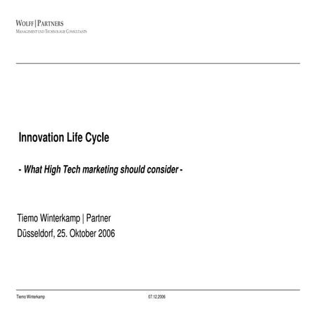 innovation life cycle | PDF