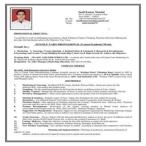 Sunil LATEST RESUME | DOC
