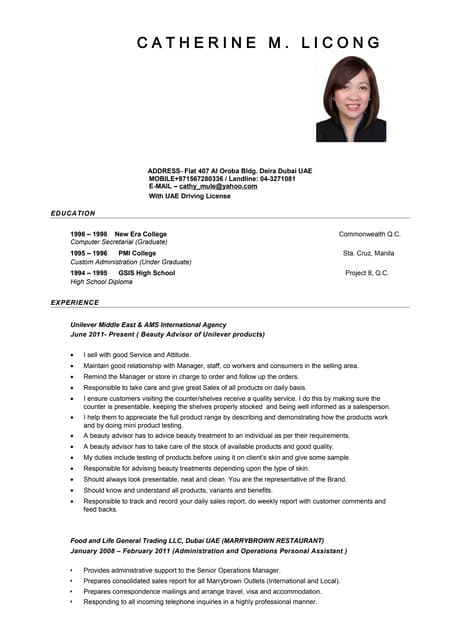 maryann new cv | PDF