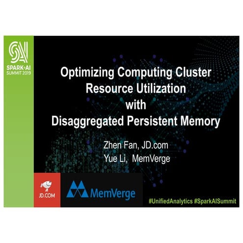 Optimizing Performance And Computing Resource Efficiency Of In Memory Big Data Analytics With