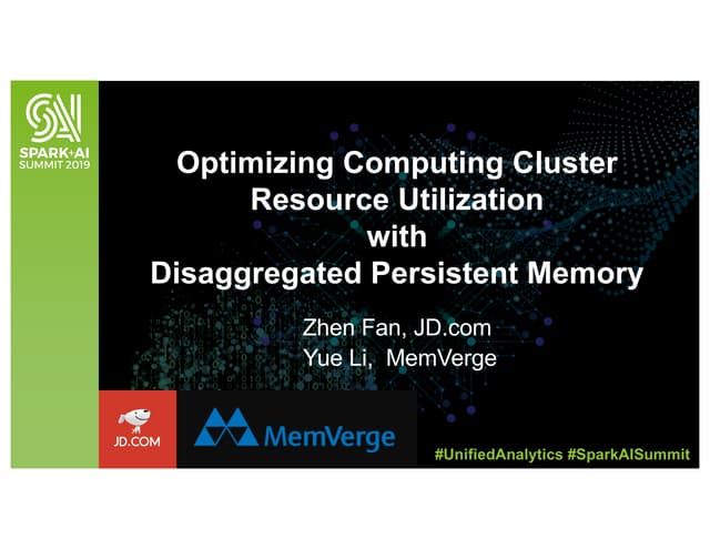 Optimizing Performance And Computing Resource Efficiency Of In Memory Big Data Analytics With