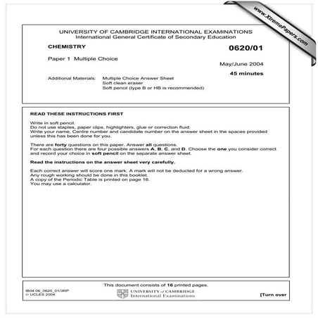 Cambridge Lower Secondary Checkpoint Past Paper P2 october-2018-science ...
