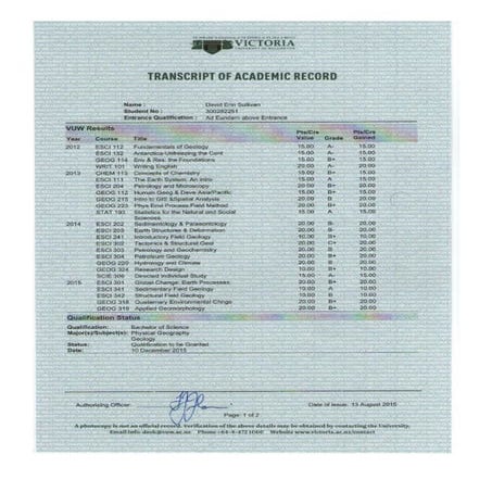 Academic Transcript | PDF