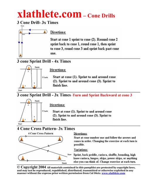 XL Athelete Cone Drills | PDF | Sports Equipment | Sports