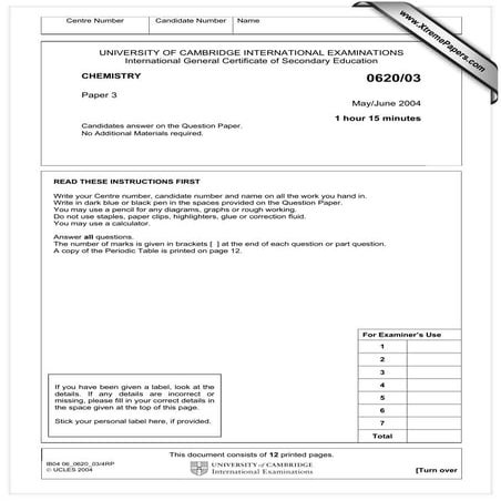 0620 s04 qp_3 | PDF