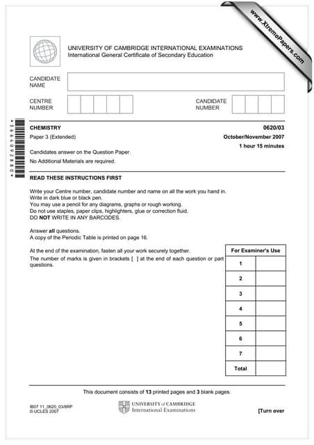 Cambridge Lower Secondary Checkpoint Past Paper P2 october-2018-science ...