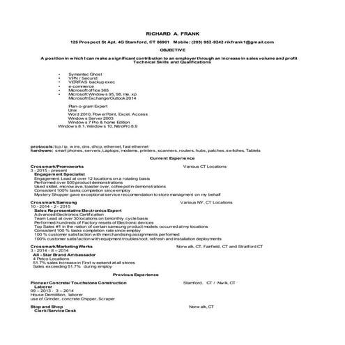 March 2015 resume update | DOCX