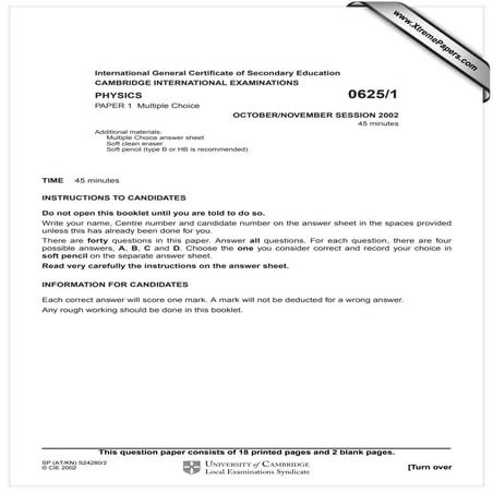 0625 w02 qp_1 | PDF