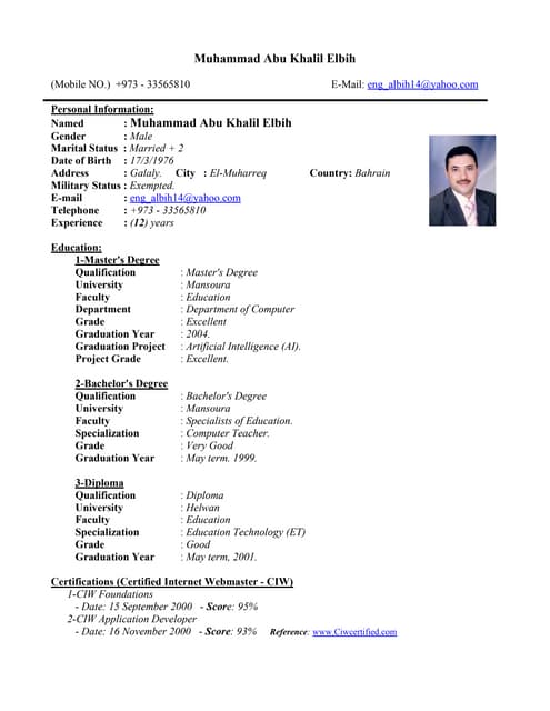 CV Georges N Mrad.DOC