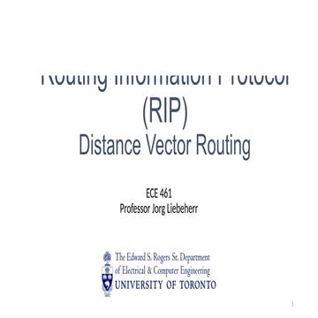 RIP implementation routing information protocol | PPTX
