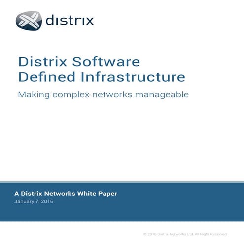 Distrix_Software_Defined_Infrastructure_White_Paper | PDF