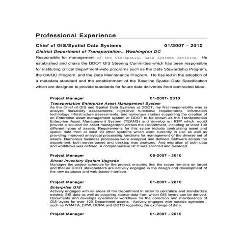 Resume - Roy Interrante, PMP