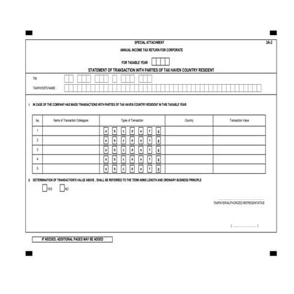 special attachment_statement of transaction with parties of tax haven ...