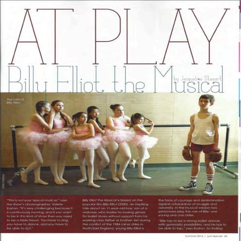 Nolan Fahey as Billy Elliot for the Arts Club Vancouver photo by Mark ...