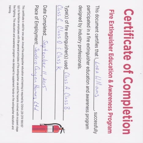 Fire Extinguisher Training | PDF