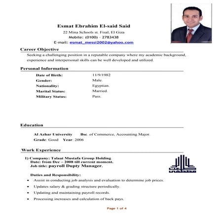 My CV.DOC | Business Administration | Business