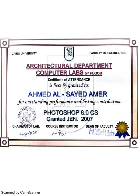 Summer Training 2005 Certificate | PDF