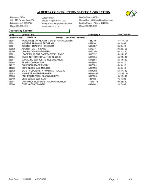 JIBC Transcript | PDF