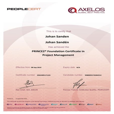 e-Cert-Prince2 | PDF