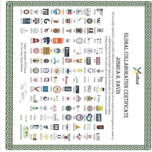 Global collaboration certificate | PDF