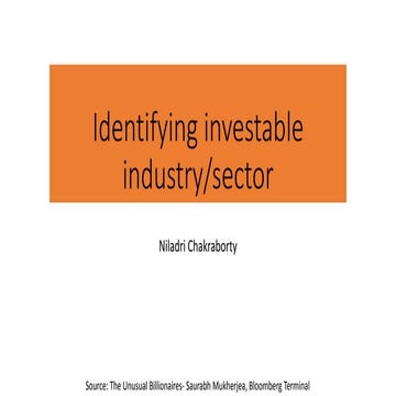 Industry Selection Pptx